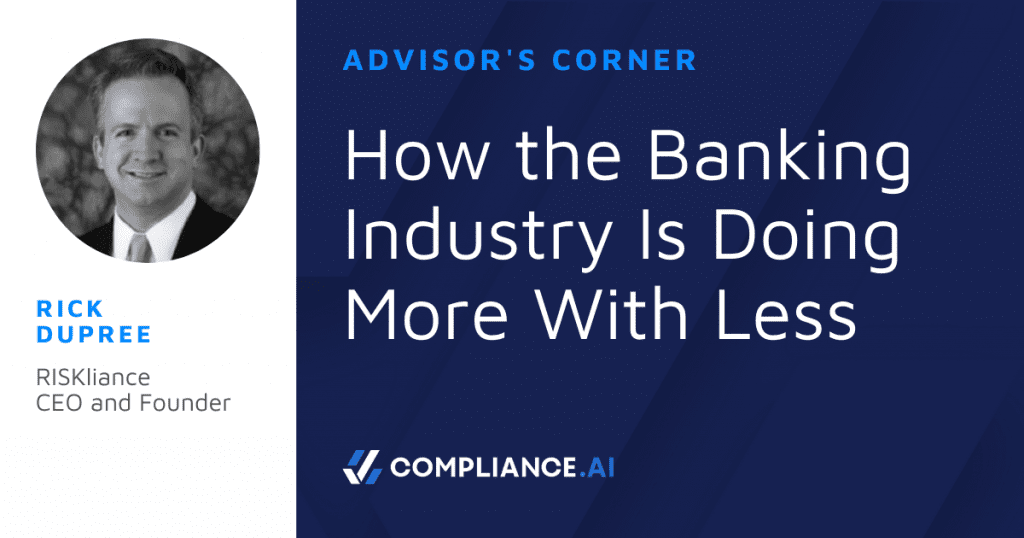 Advisor's Corner: Rick Dupree discusses how the banking industry is ...