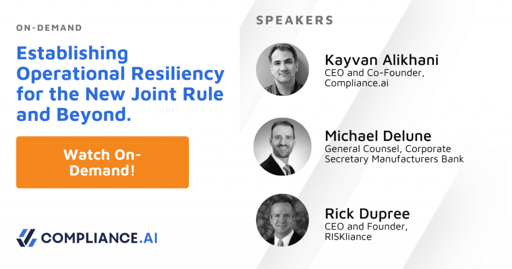 Webinar: Establishing Operational Resiliency for the New Computer Security Incident Rule and ...