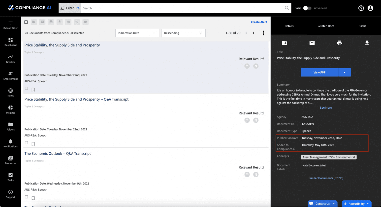 Regularly change management tools with compliance.ai