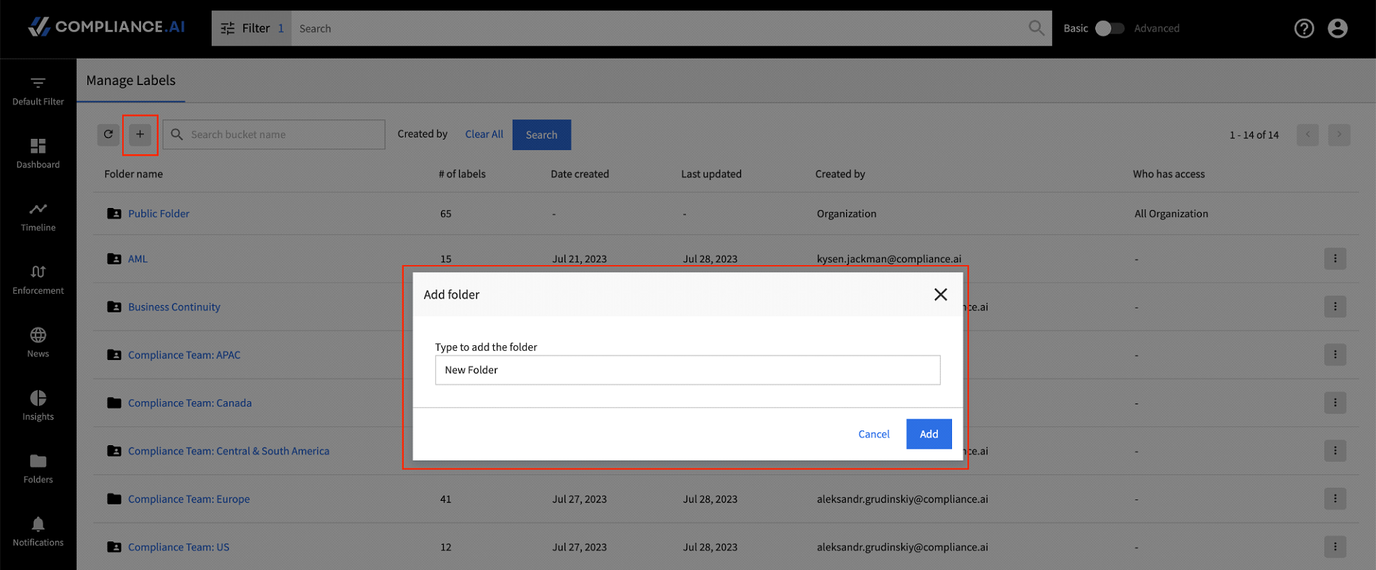 Compliance.ai regulatory change management software enhancements