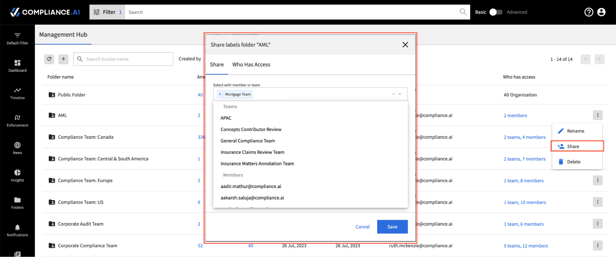 Compliance.ai regulatory compliance updates and new enhancements